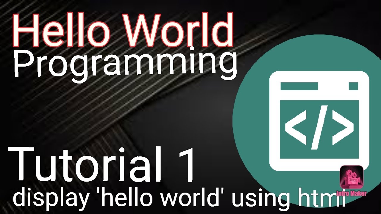 Hello world programming tutorial in amharic   tutorial 1 displaying 'hello world' using html