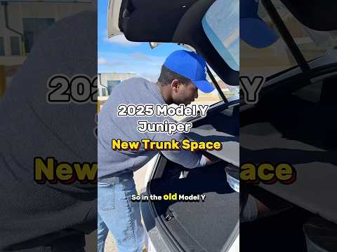 New Trunk area in the New Tesla Model Y Juniper