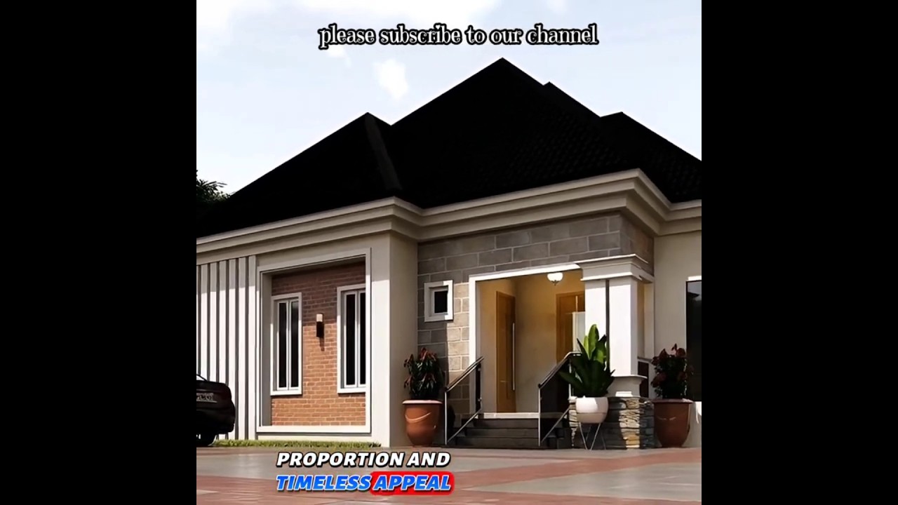Elegant 3-Bedroom Bungalow Architecture | Designed by First Rate Development Firm #buildingdesign