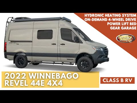 New 2022 Winnebago Revel 44E 4x4 Class B RV | 4 Wheel Drive, Lifted, Off-Road Tires, Power Lift Bed