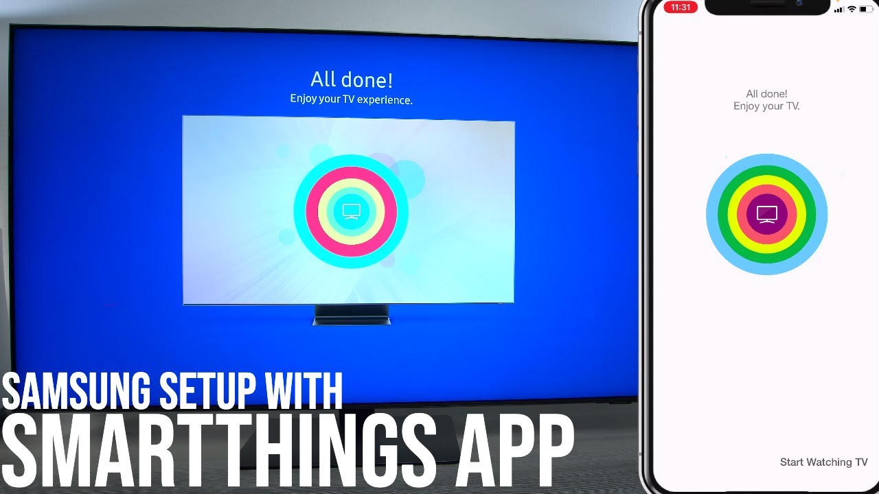 Setup Samsung Televisions With Remote Control Or Smart Things App
