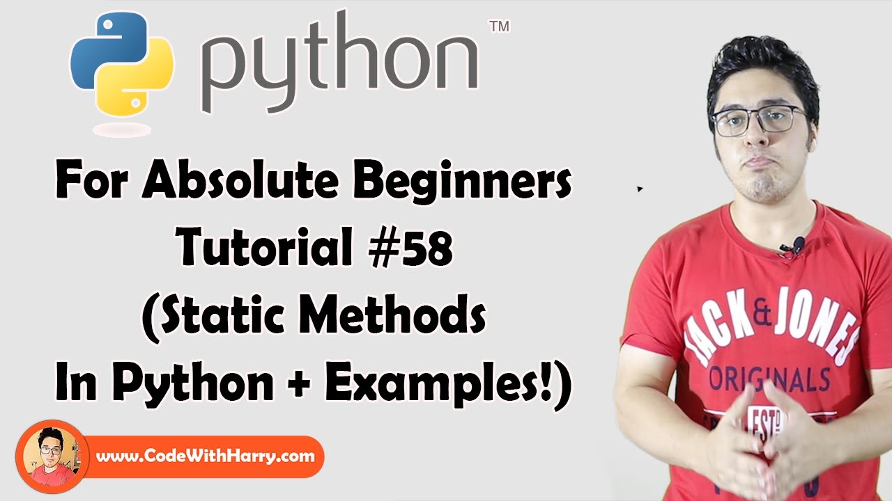 Static Methods In Python | Python Tutorials For Absolute Beginners In Hindi #58