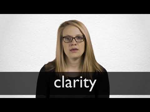 How to pronounce CLARITY in British English