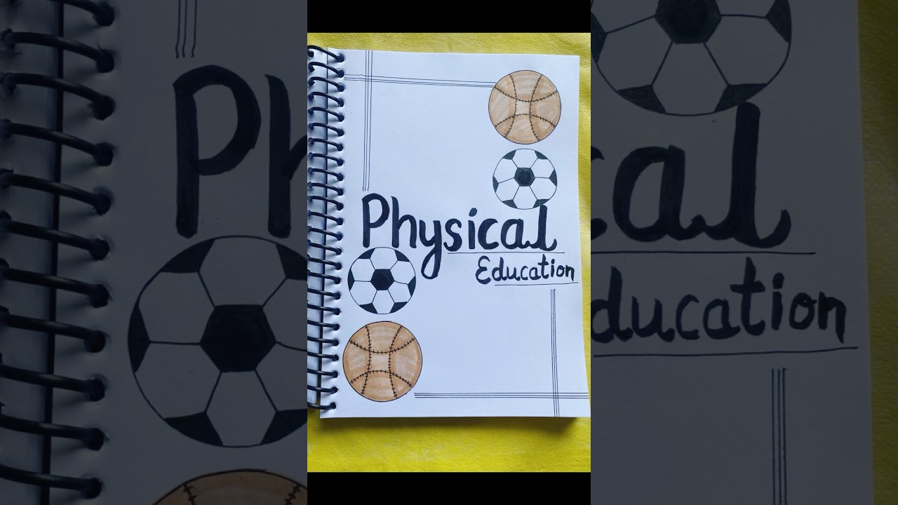 Front page for Physical Education ⚽️ 🏀 #shortvideo #shorts #sports #diy