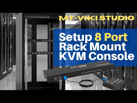 How to setup an 8 Port Rack KVM Console? - Switch from Multiple PCs by one KVM Switch.