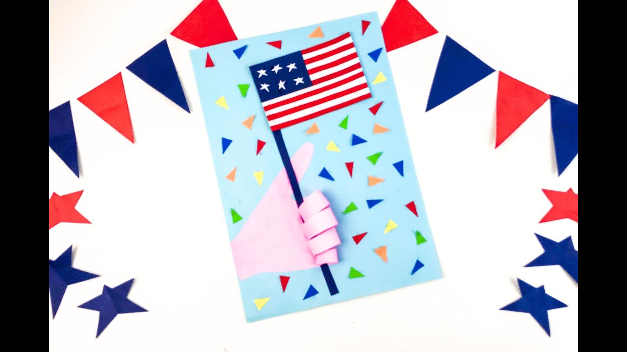 American Flag Handprint Craft