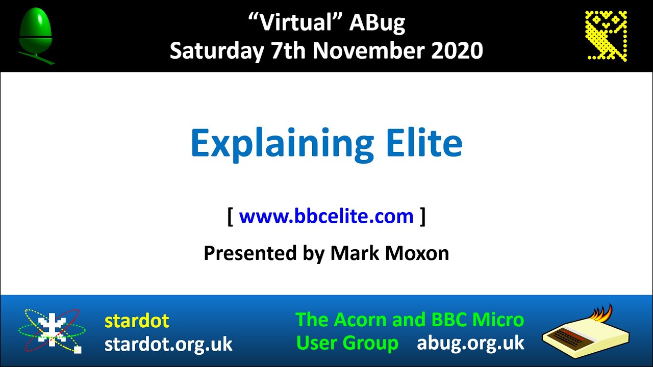 ABug 09: Explaining Elite (Mark Moxon) Annotated source code for Acornsoft Elite [BBC Micro version]