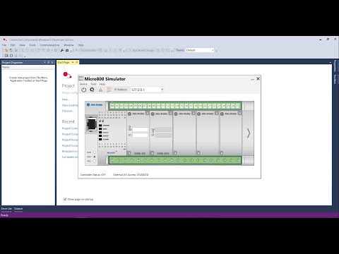 Using the Micro800 Simulator