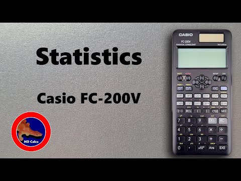 How to use Standard Deviation and other Stats on the Casio FC-200V Financial Consultant Calculator