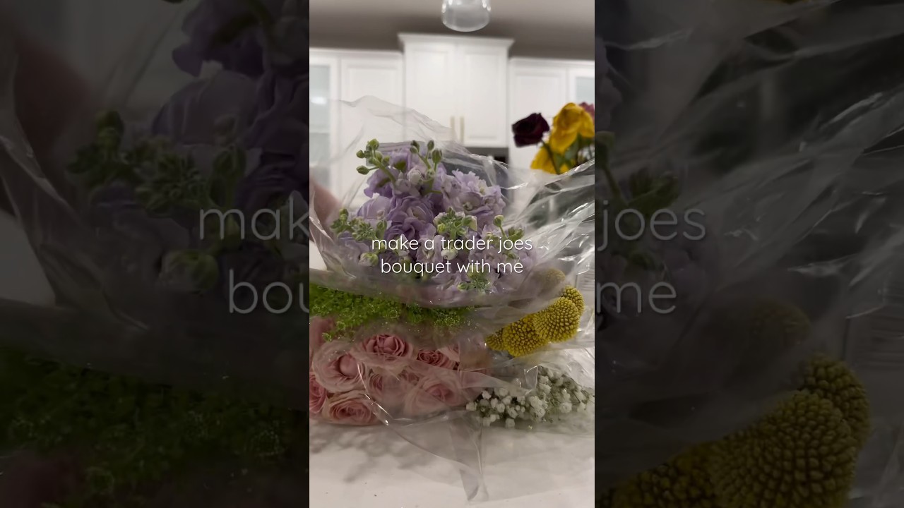 make a trader joes bouquet with me #traderjoes #traderjoesbouquet #floralbouquet