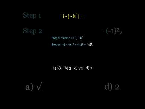 Vector Magnitude #vector #VectorMagnitude #Vectors #MathShorts #mathematics