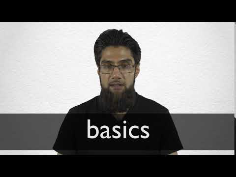 BASICS definition and meaning | Collins English Dictionary