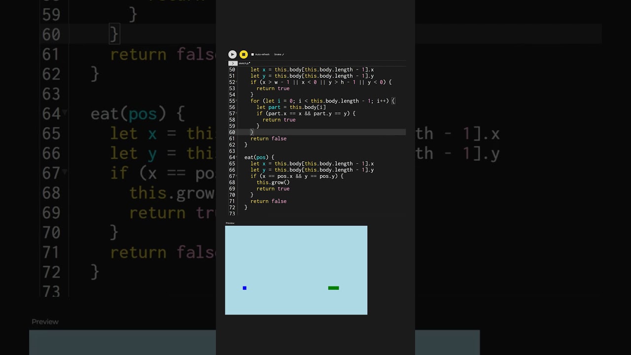 Let's Code Snake in JavaScript (Final Part): #p5js #javascript #codingtutorial