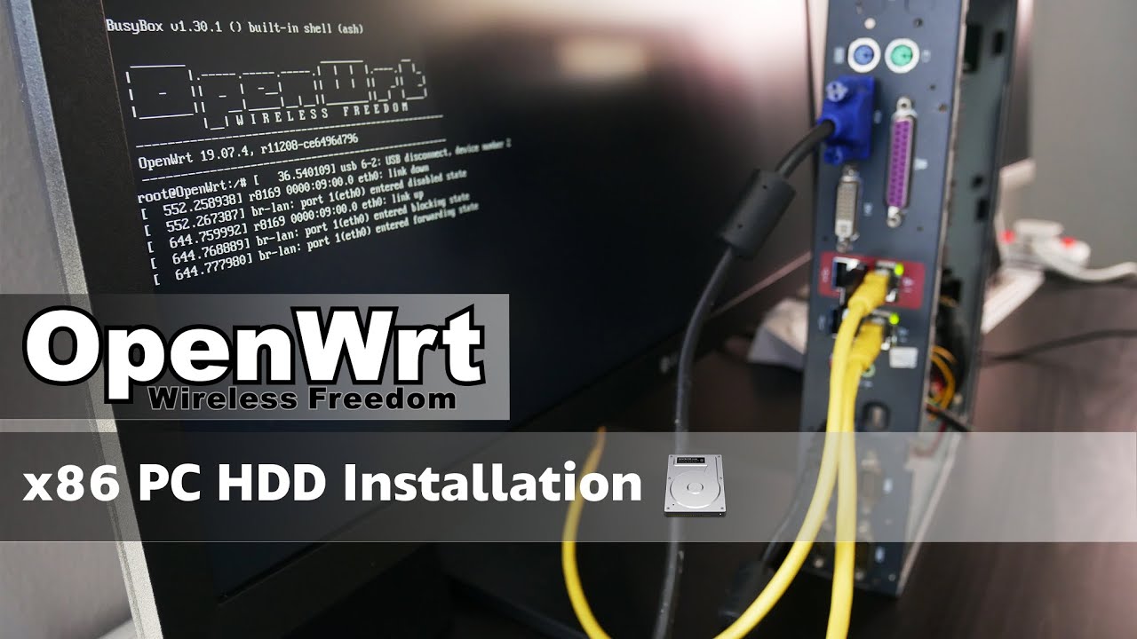 OpenWRT - x86 PC - Install to Hard Drive