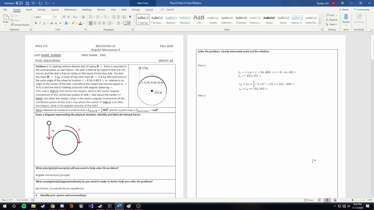 PHYS 172 Recitation Group 44