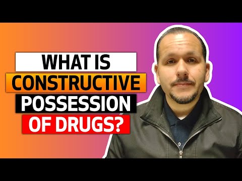 What's the difference between actual possession and constructive possession of drugs?