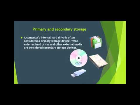 Computer Science Lesson 10  Primary and secondary storage