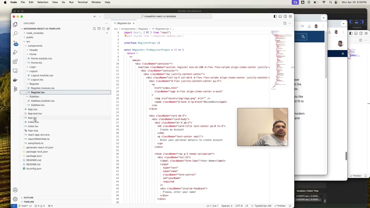 free react bootstrap admin website template