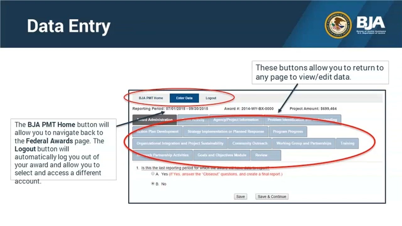 Performance Measurement Tool: Data Entry Training