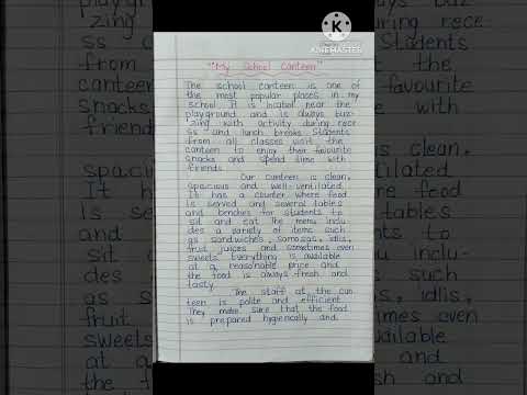 my school canteen #essaywriting #fewlines #forkids