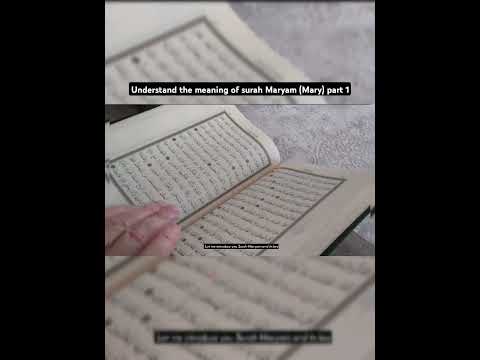 19. understand the meaning of surah Maryam (mary) part 1