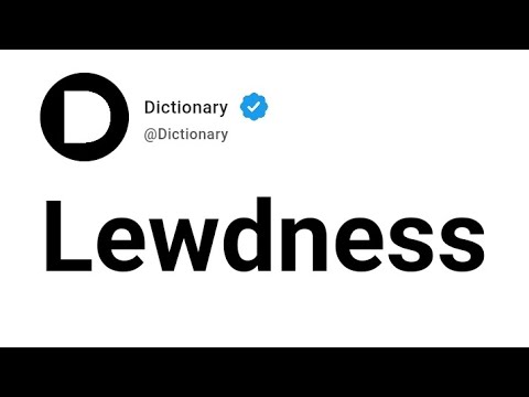Lewdness Meaning In English