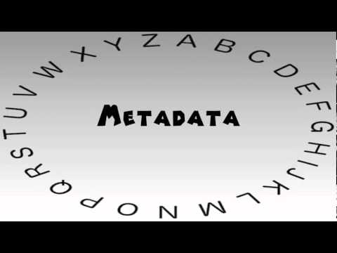 How to Say or Pronounce Metadata