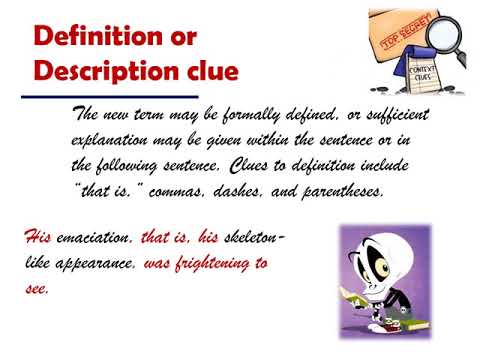 Context clues examples.