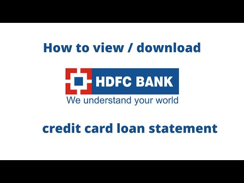 how to check hdfc credit card emi loan details