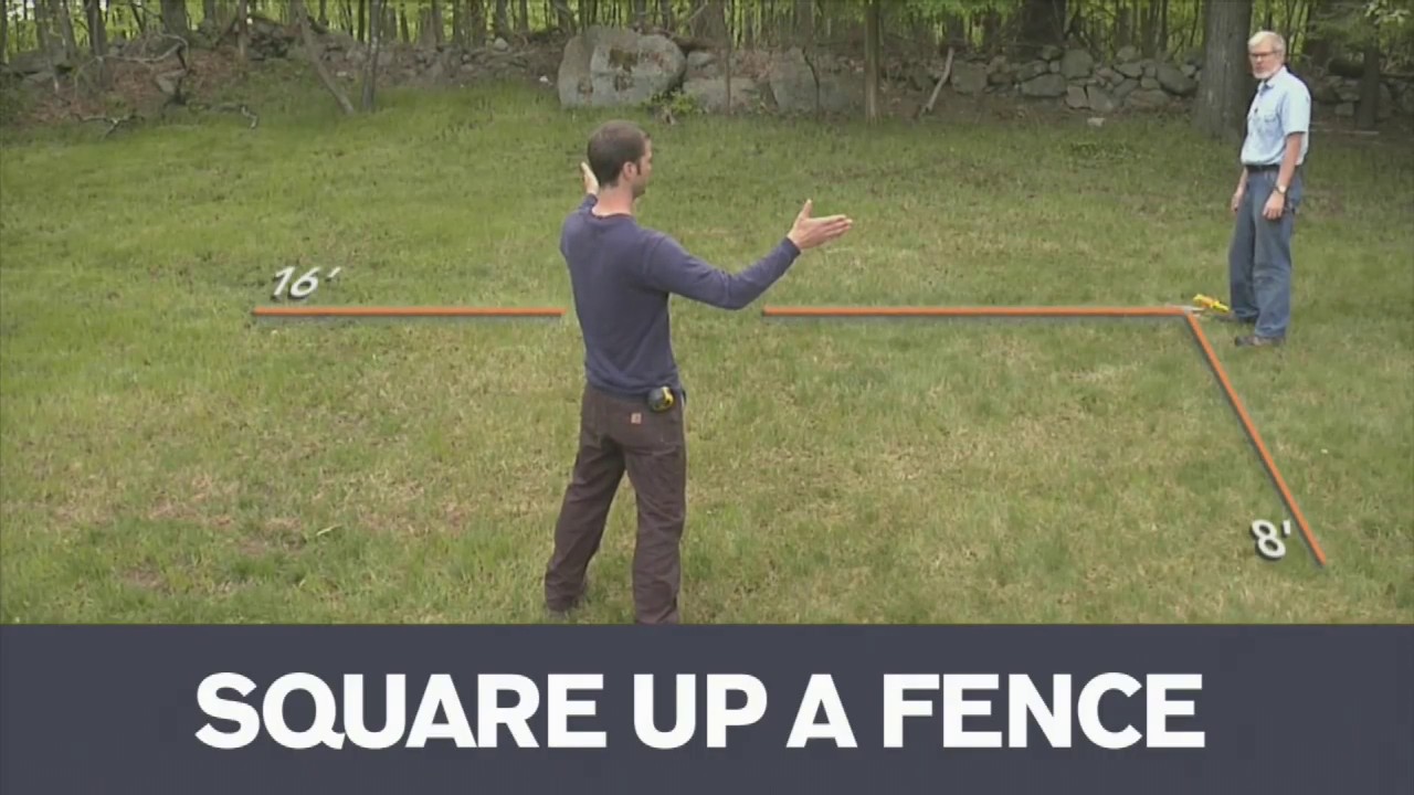 How To Measure a Square Fence Corner