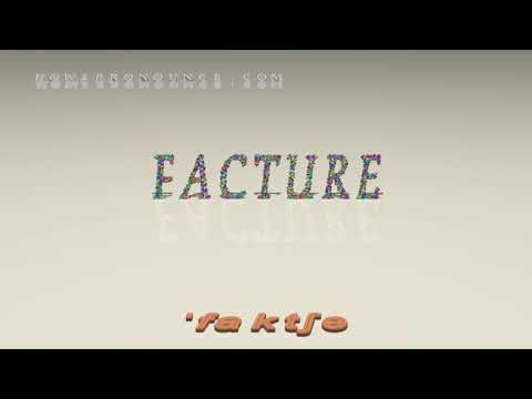 facture - pronunciation + Examples in sentences and phrases