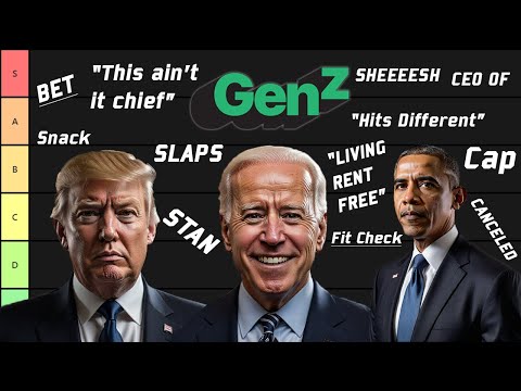 PRESIDENTS RANK SLANG (GEN Z)