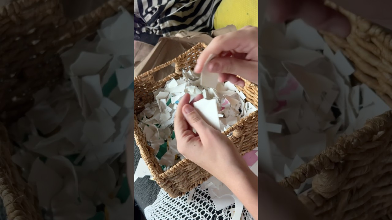 Do this with all of your paper scraps 👩‍🎨