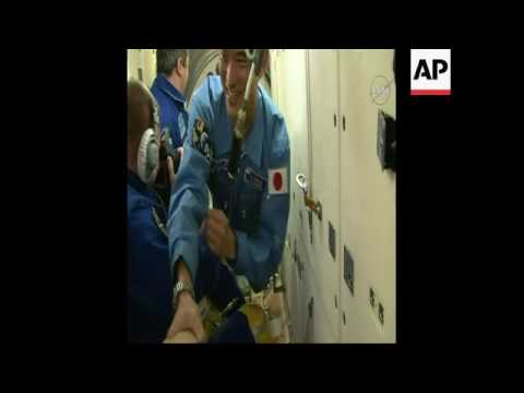 Astronauts Arrive At Space Station