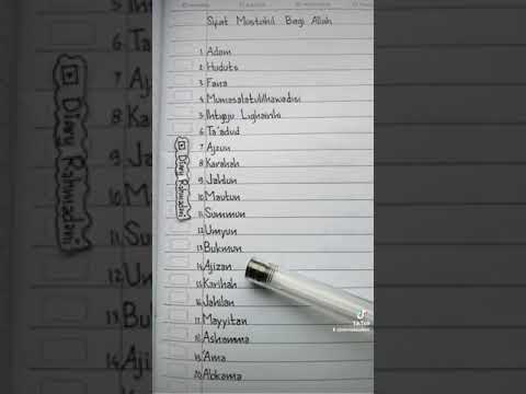 SIFAT MUSTAHIL BAGI ALLAH #tulisantangan