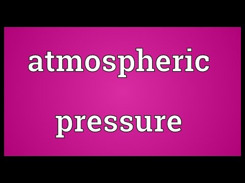 Atmospheric pressure Meaning