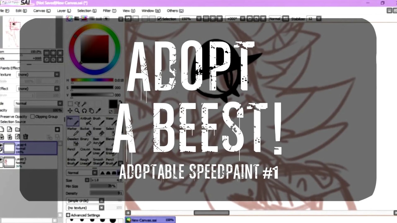 ADOPT A BEEST (adoptable speedpaint #1)