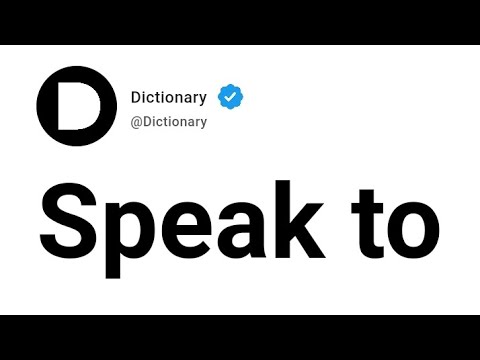 Speak to Meaning In English