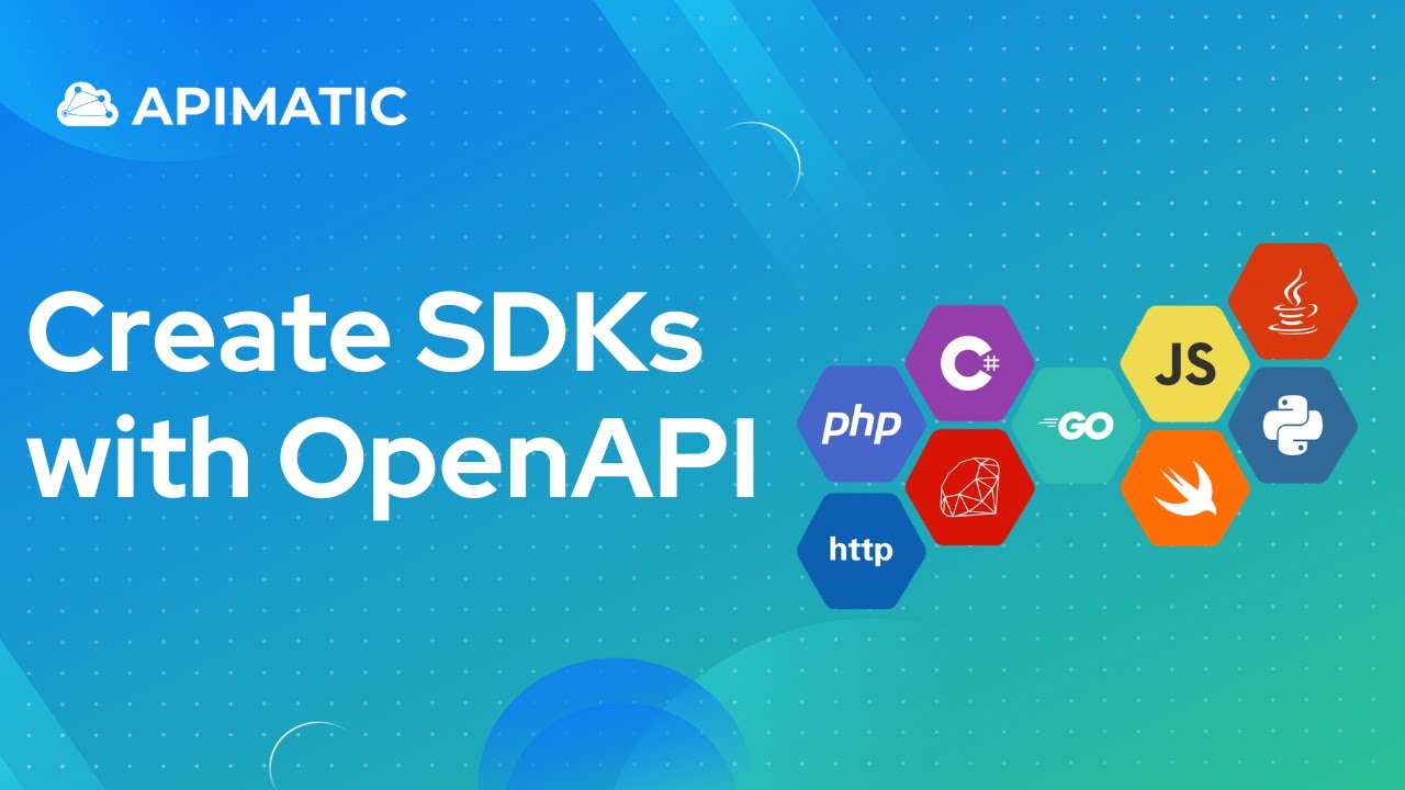 Generate SDK from OpenAPI with APIMatic