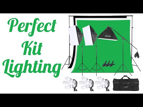 Andoer Photography Studio Softbox Lighting Kit