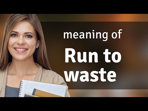 Unraveling Idioms: Understanding "Run to Waste"