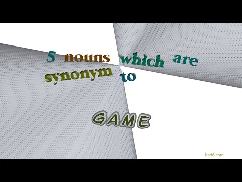 game - 5 nouns which are synonym to game (sentence examples)