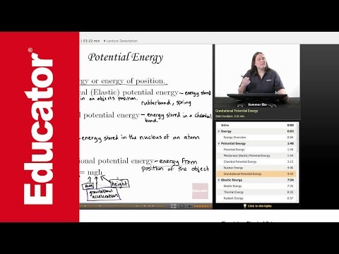 Physical Science: Potential Energy
