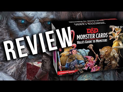 D&D 5E Monster Cards Review - Volo's Guide to Monsters