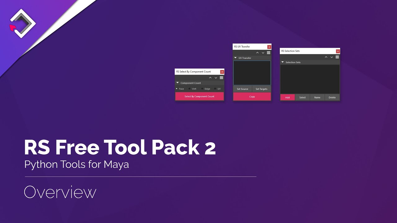 RS Tool Pack 2 - Free Python tools for Autodesk Maya