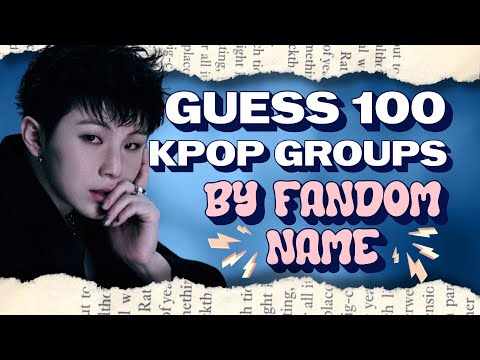 GUESS 100 KPOP GROUPS BY FANDOM NAME | KPOP GAME