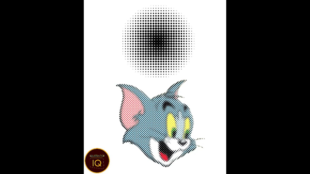 Color Halftone Dot Pattern in Illustrator! #Shorts