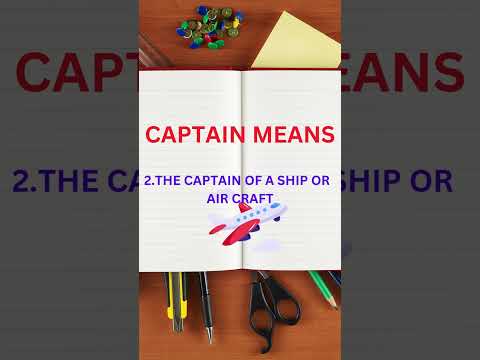 MEANING OF CAPTAIN #synonyms #antonyms #englishgrammar #englishvocabulary #englishlearning