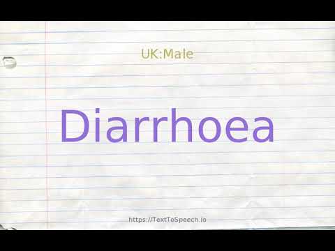 How to pronounce diarrhoea