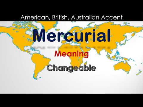 Mercurial - How to Pronounce Mercurial in British Accent, Australian Accent and American Accent